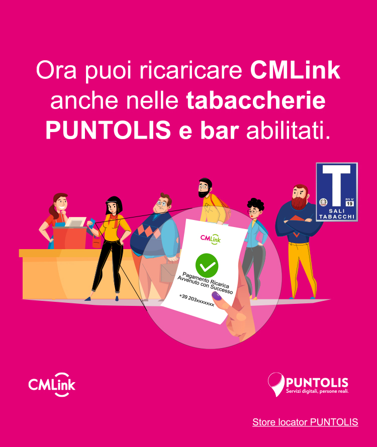 CMLink | Sim per chiamate da Italia, Eu, China e HK