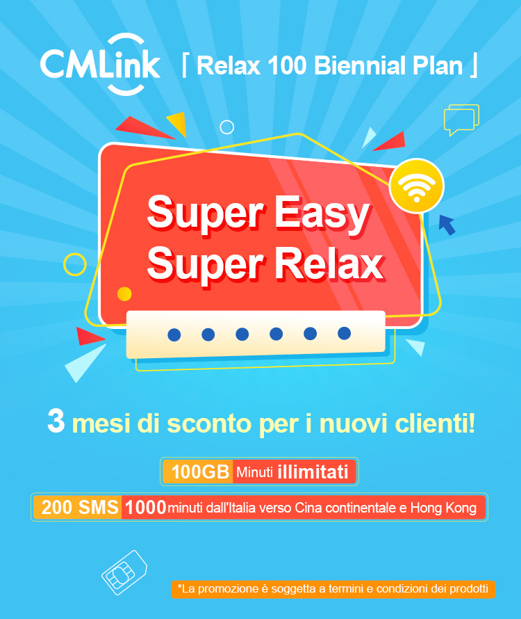 CMLink | Sim per chiamate da Italia, Eu, China e HK
