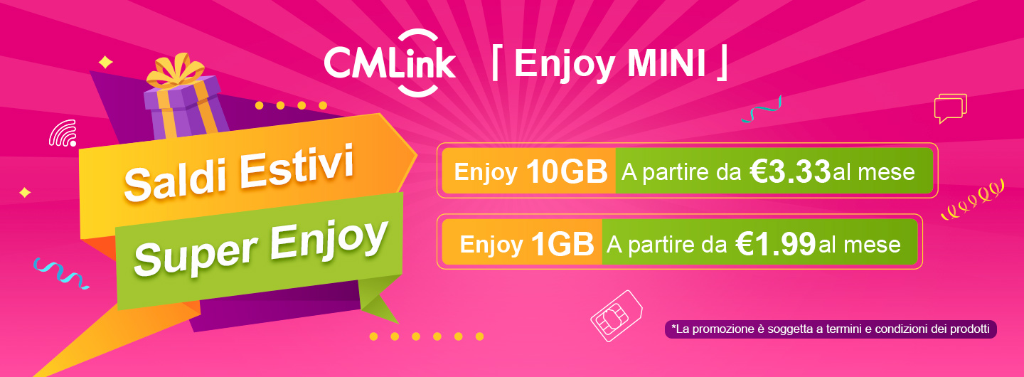 CMLink | Sim per chiamate da Italia, Eu, China e HK