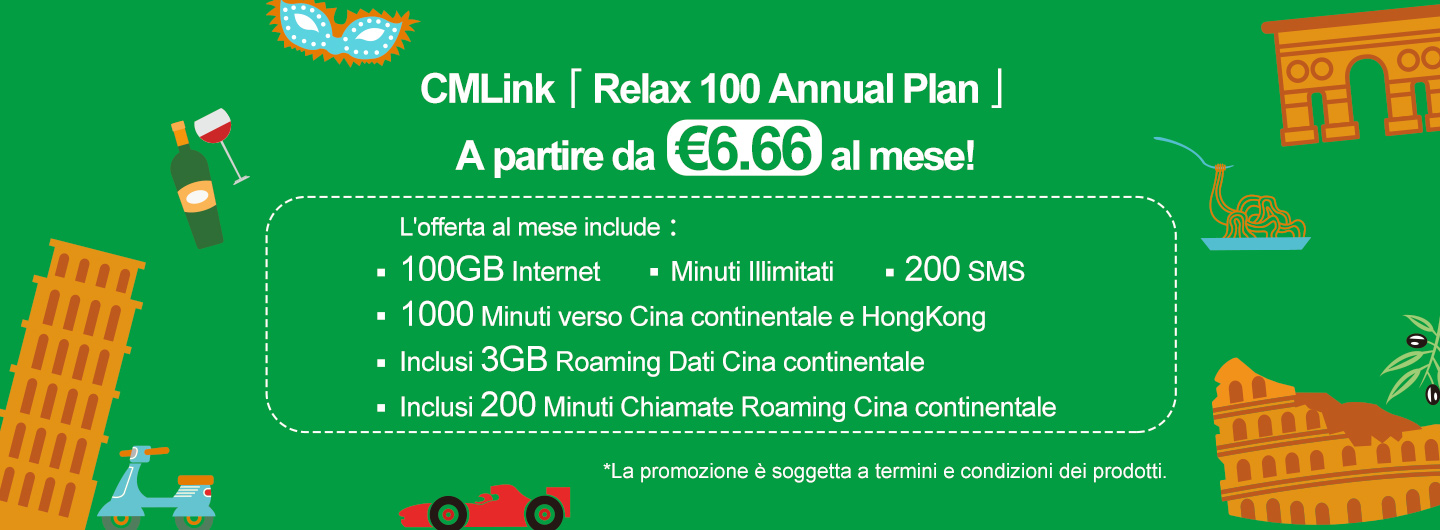 CMLink | Sim per chiamate da Italia, Eu, China e HK