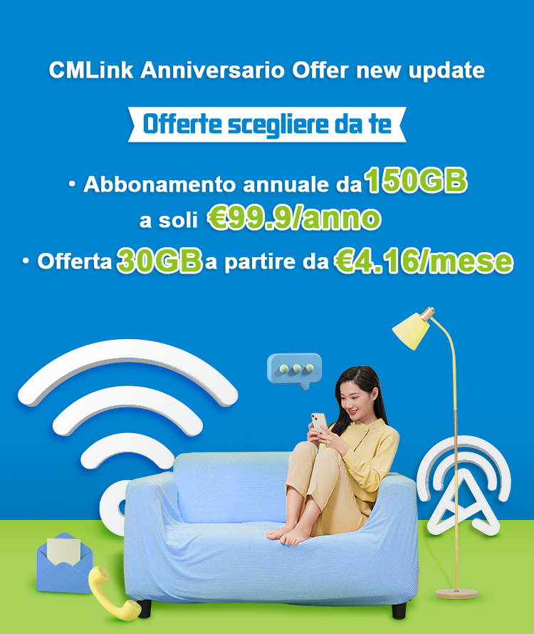 CMLink | Sim per chiamate da Italia, Eu, China e HK